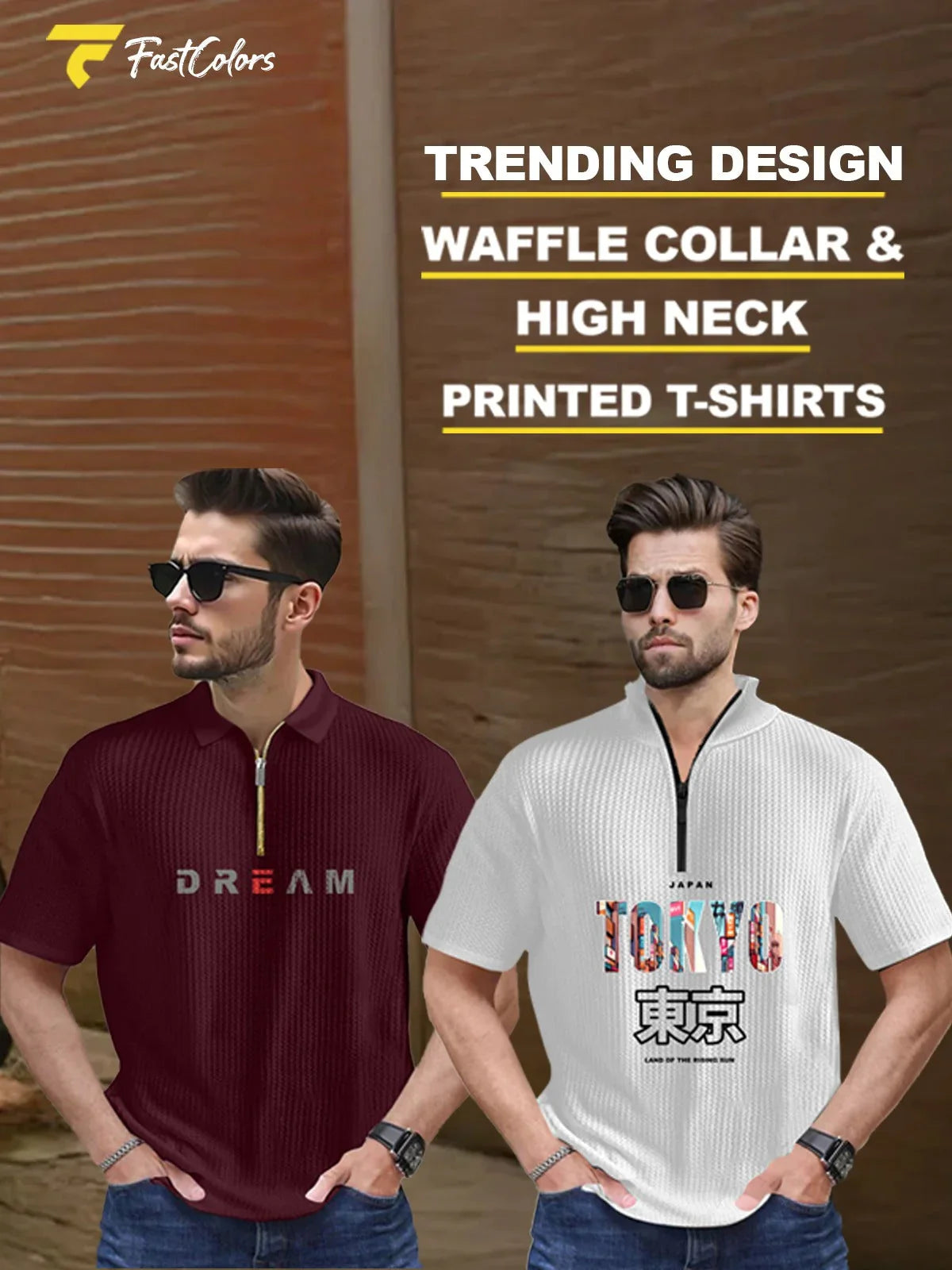 Wonder Your Style with Waffle Collars and High Necks: The Hottest T-Sh
