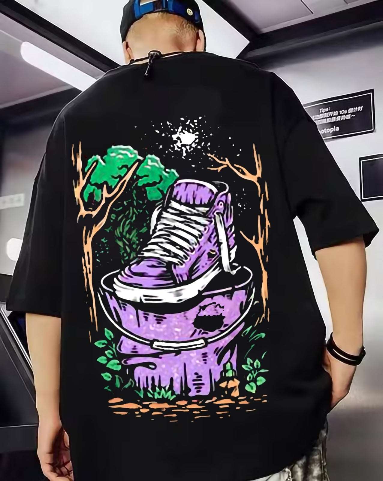 Oversize Back Printed oversize t shirt for men